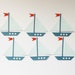 Sailing Yachts Nautical Papercraft Embellishments Sailboats ...