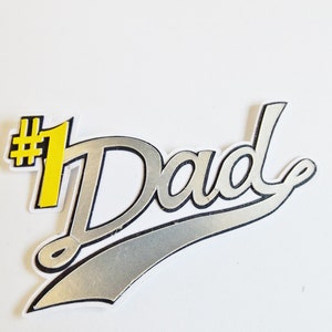 Number 1 Dad Sentiments Papercraft Embellishments Dads Scrapbooking ...