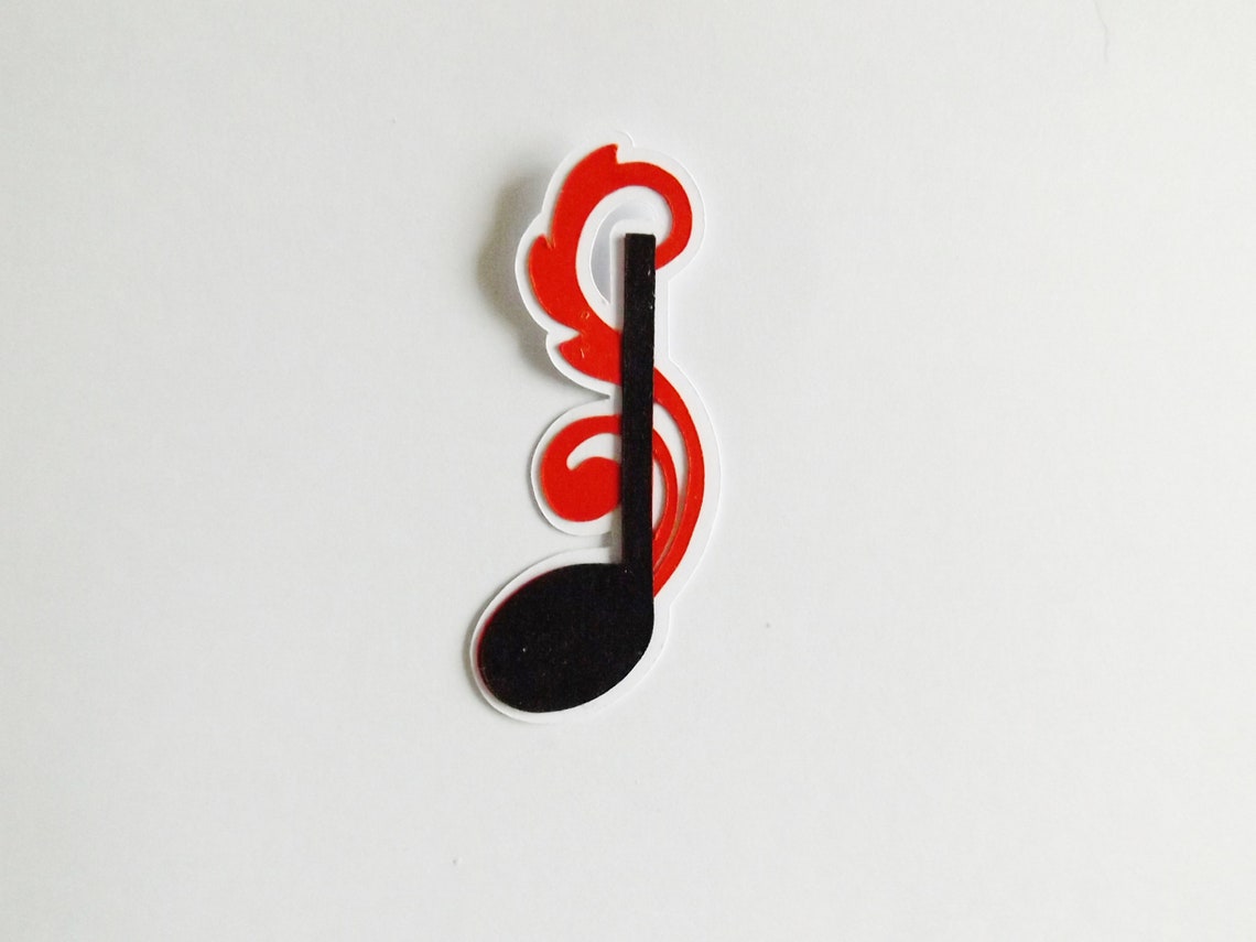Musical Notes Papercraft Embellishments Flourish Music Scrapbook ...