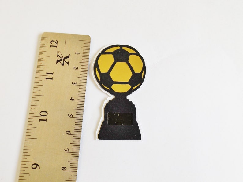 Football Trophys Papercraft Embellishments Soccer Prize Scrapbooking ...