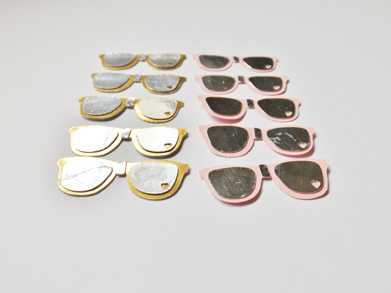 Miniature Sunglasses Papercraft Embellishments Holiday Summer Etsy