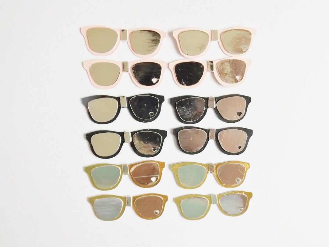Miniature Sunglasses Scrapbook Ephemera Spectacles Papercraft ...