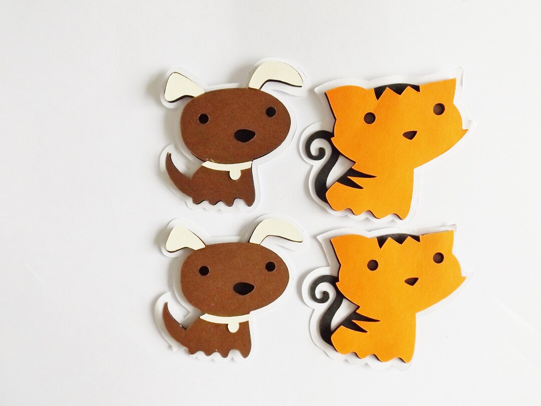 Cats Dogs Papercraft Embellishments Pets Scrapbooking Ephemera Animal ...