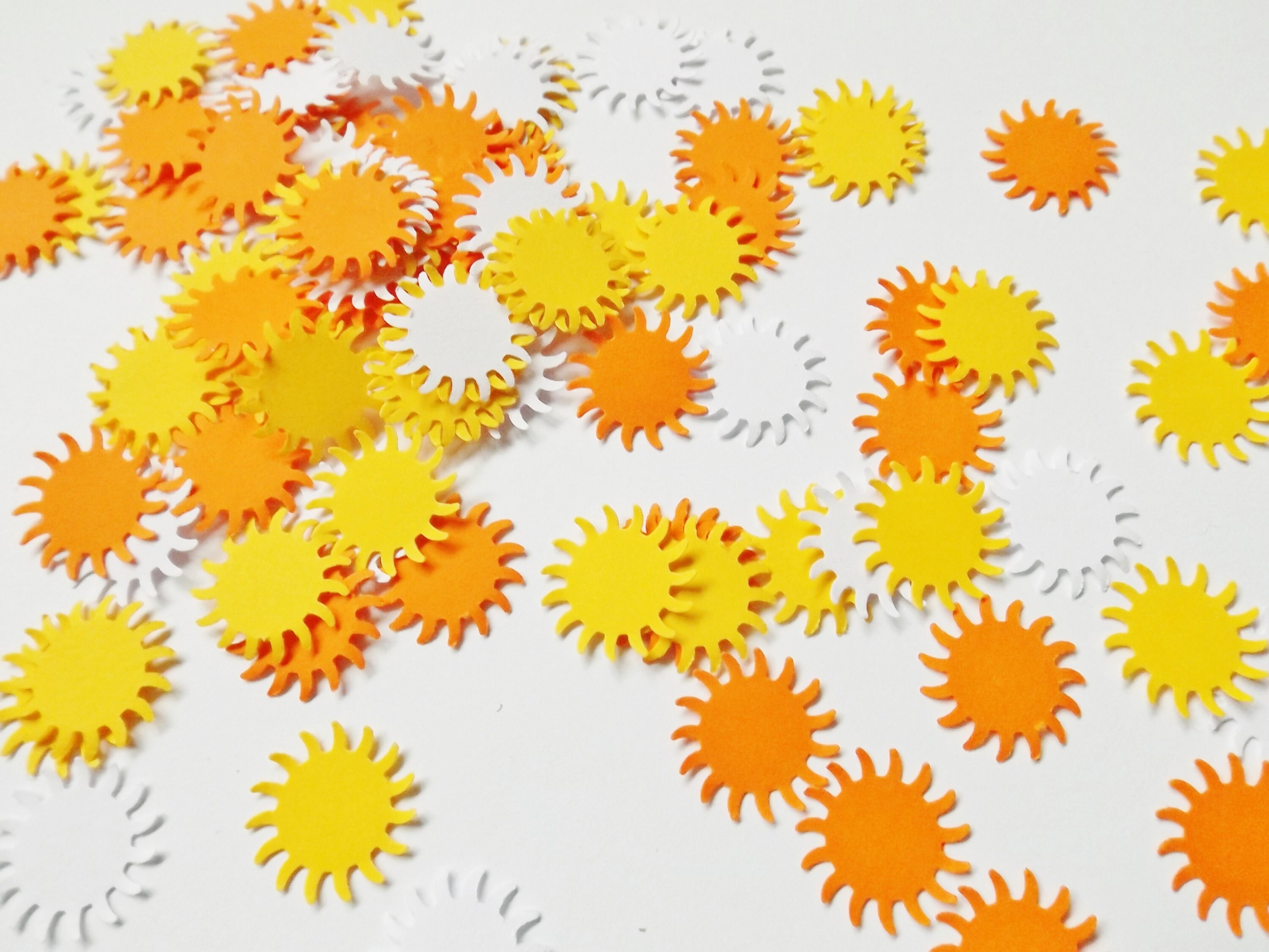Sunshine Papercraft Embellishments Sun Table Confetti Scrapbooking ...