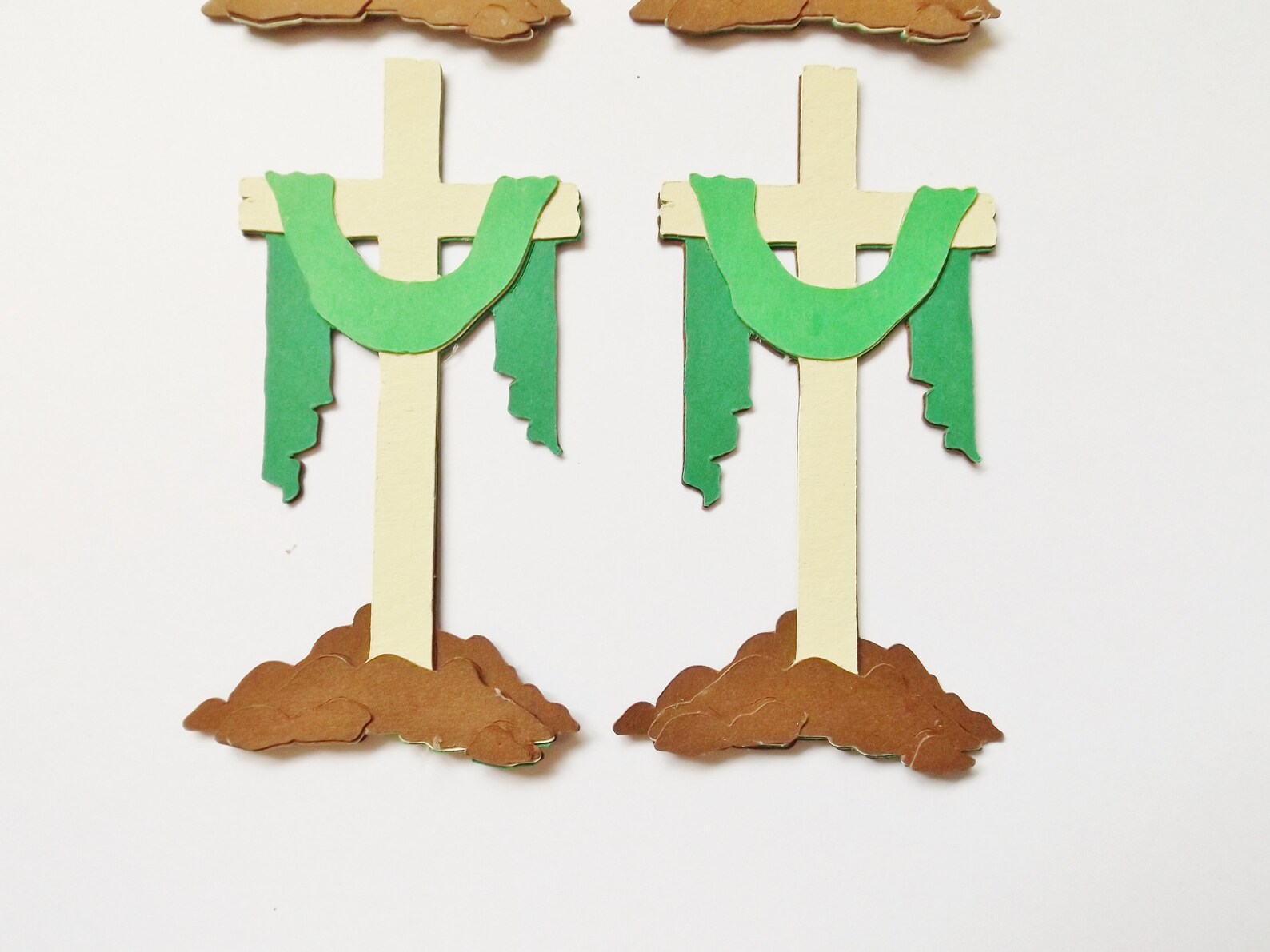 Cross Crucifix Papercraft Embellishments Christian Religious Card ...