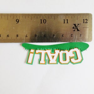 Sports Goal Phrase Papercraft Embellishments Sporty Scrapbooking ...