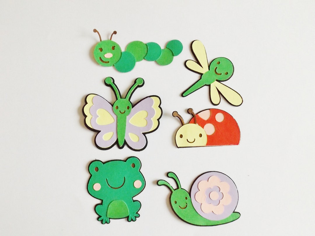 Cute Pond Creatures Papercraft Embellishments Insects Scrapbook ...