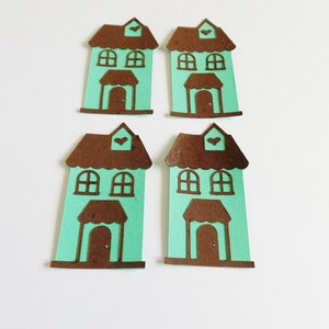 Houses Papercraft Embellishments Cottage Scrapbooking Ephemera Homes ...