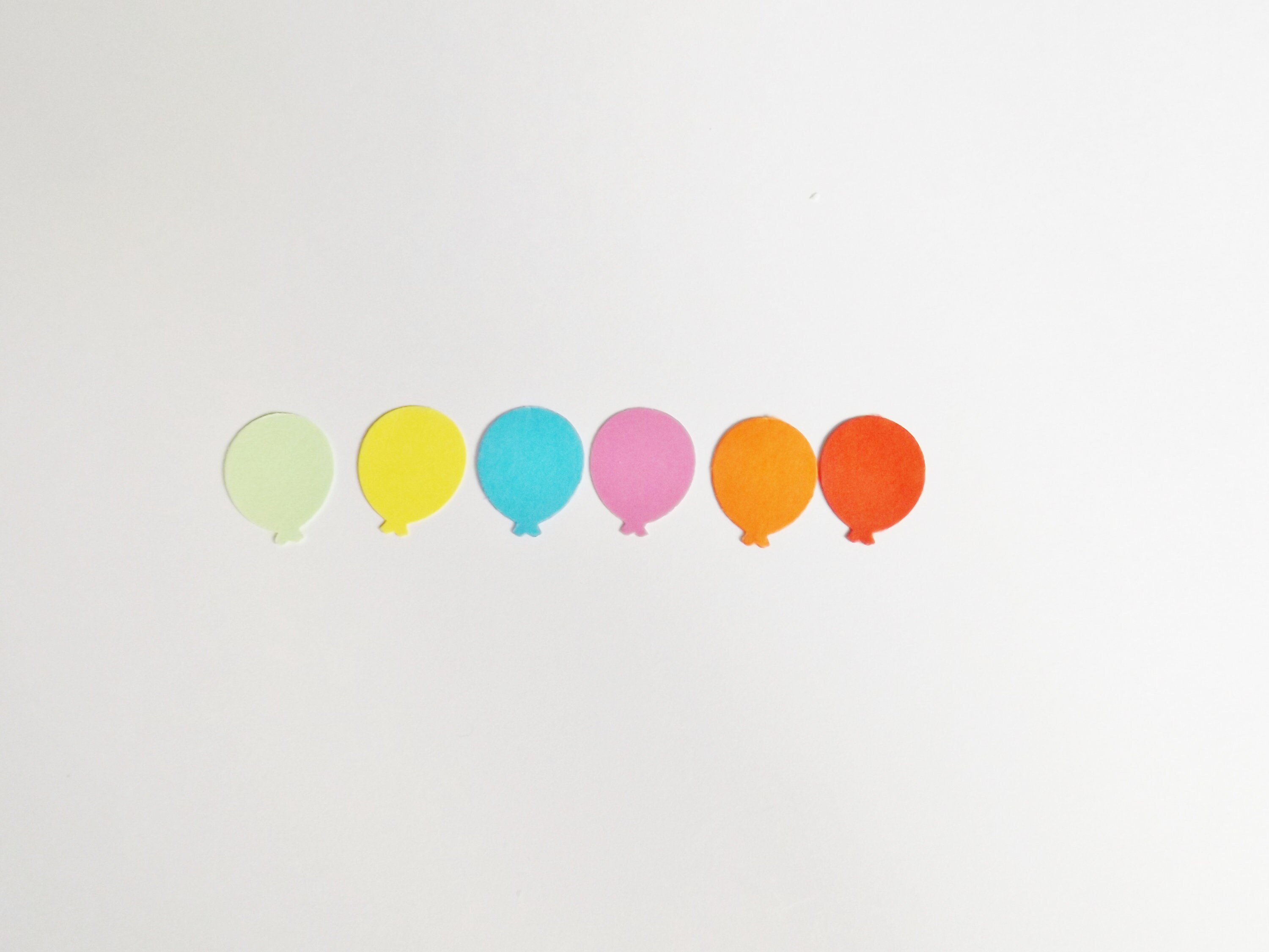 Balloon Shapes Papercraft Embellishments Handmade Balloons Scrapbook ...