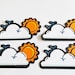 Sunshine Clouds Papercraft Embellishments Weather Scrapbooking - Etsy