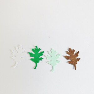 Leaves Foliage Papercraft Embellishments Woodland Plant Tree Leaf Card ...