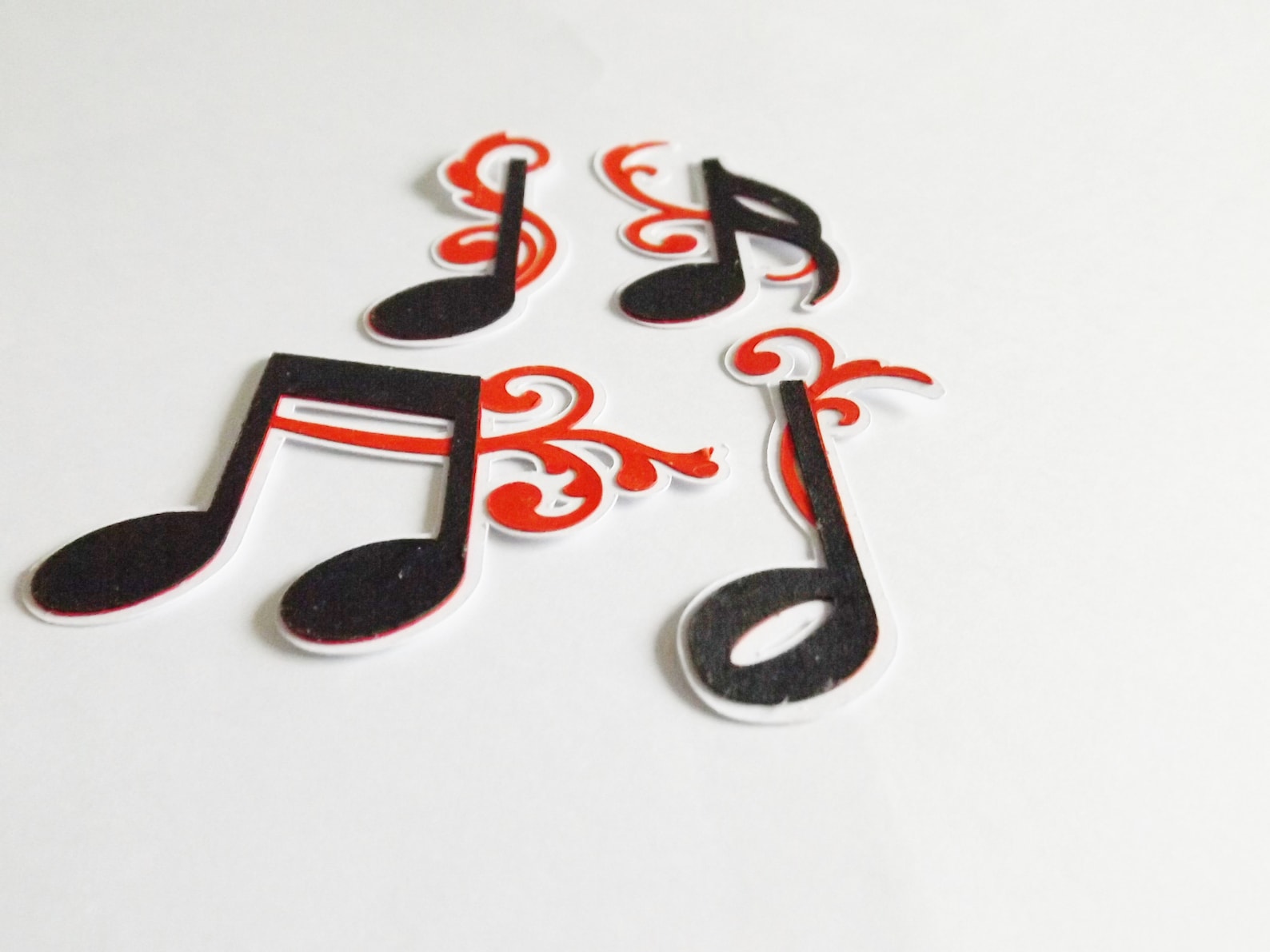 Musical Notes Papercraft Embellishments Flourish Music - Etsy UK