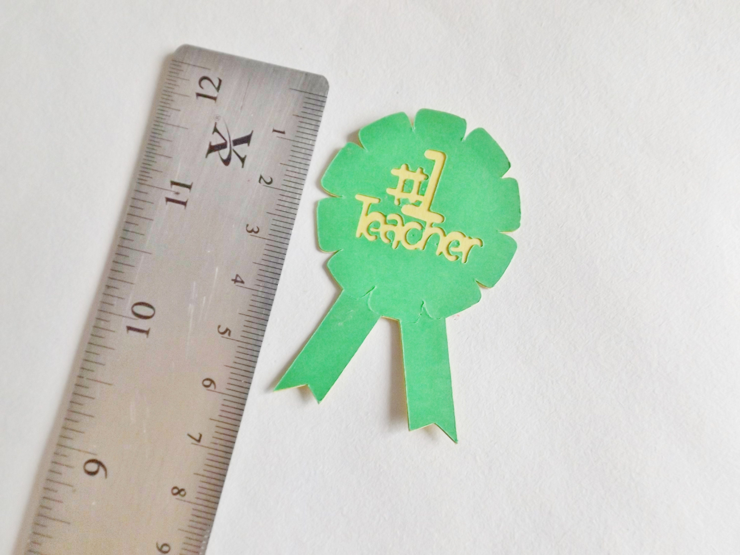 Teachers Number One Papercraft Embellishments Teachers | Etsy