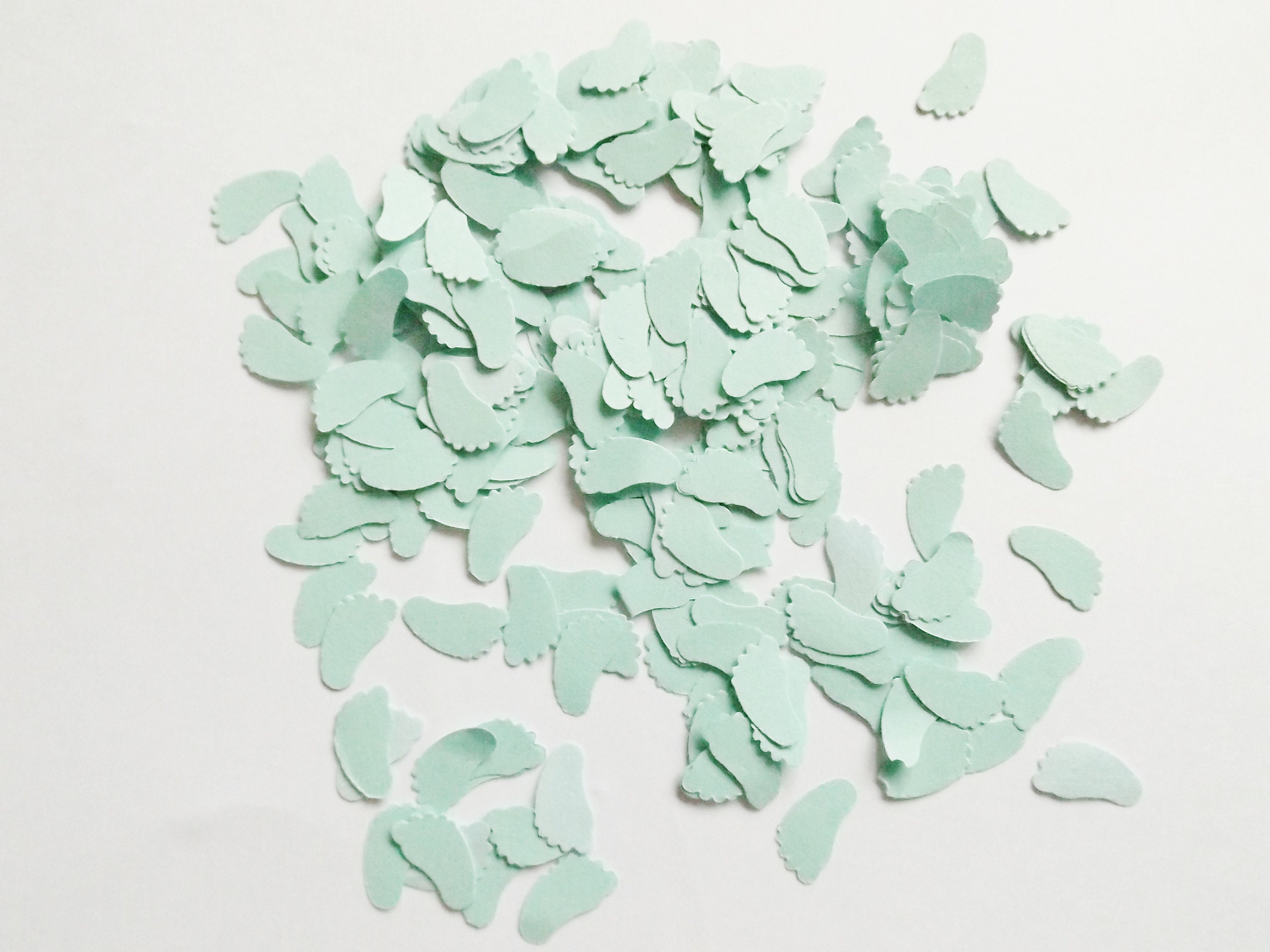 Baby Feet Paper Confetti Papercraft Embellishments Baby Party - Etsy UK
