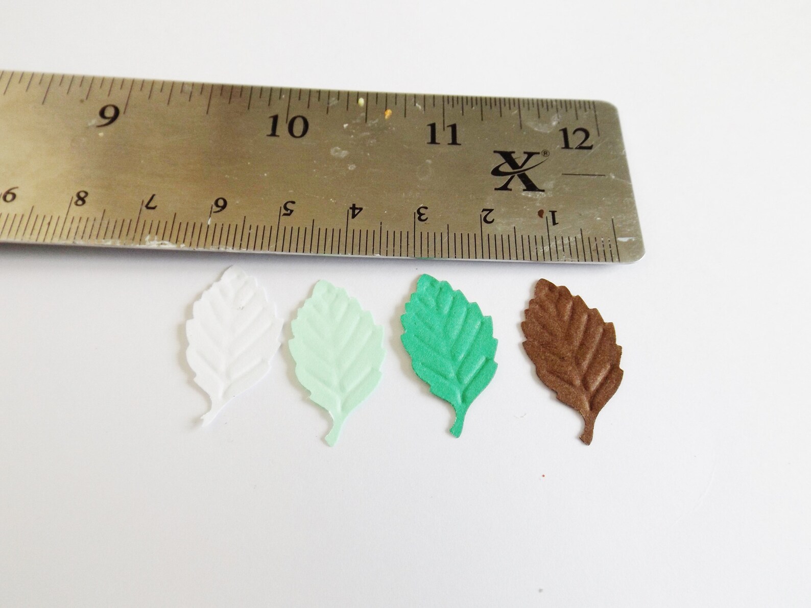 Leaves Foliage Papercraft Embellishments Woodland Leaf Card - Etsy