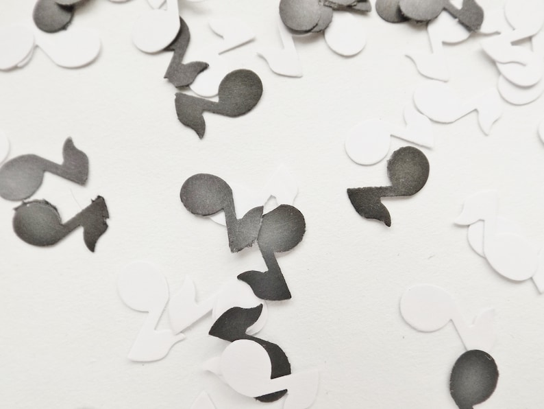 Music Notes Papercraft Embellishments Musical Confetti - Etsy