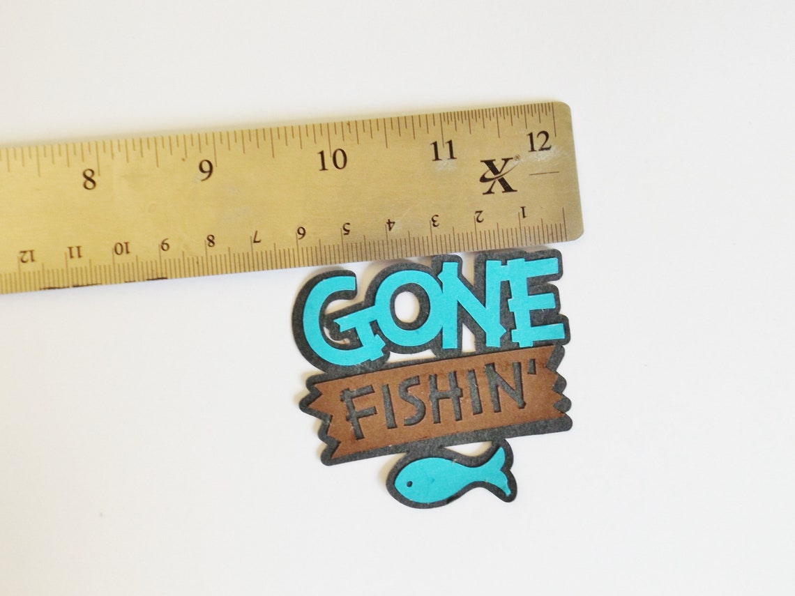 Fishing Angling Equipment Papercraft Embellishments Sporting | Etsy