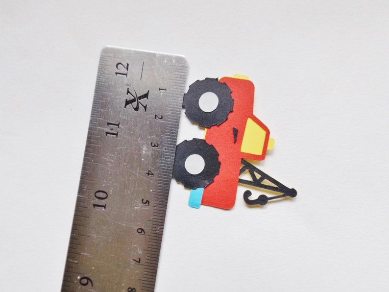 Trucks Diggers Construction Papercraft Embellishments - Etsy
