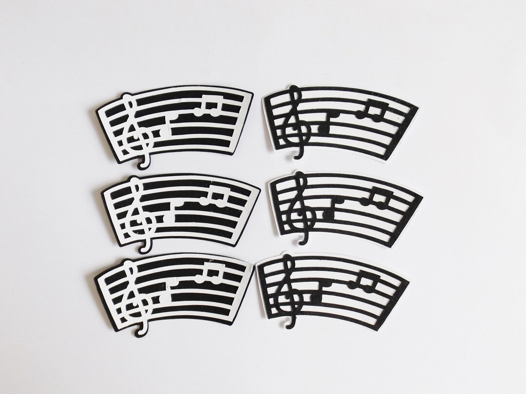 Music Sheets Notes Papercraft Embellishments Musical Scrapbooking ...