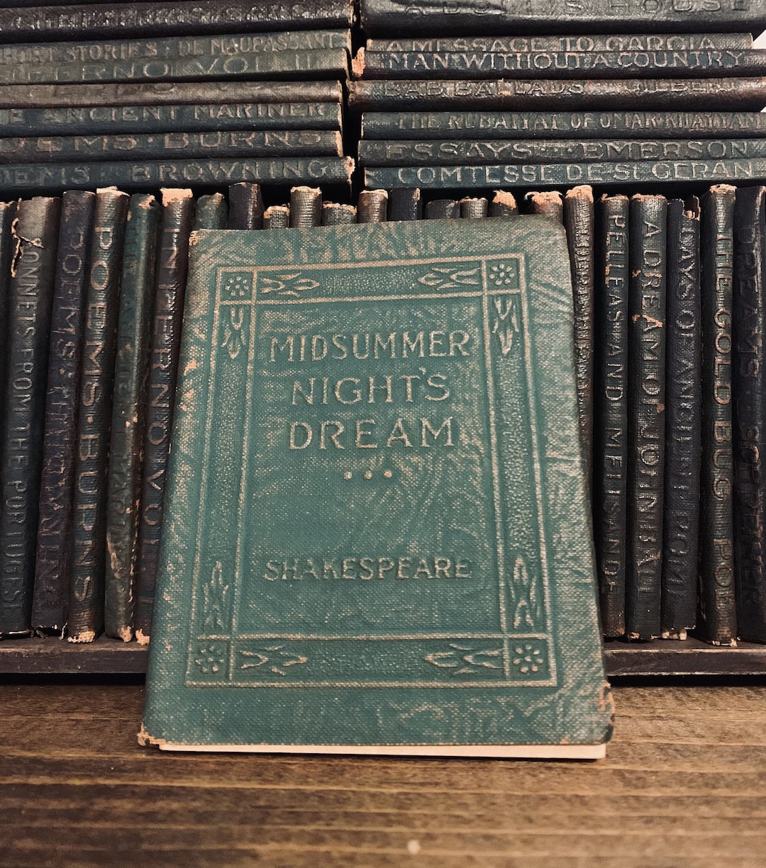 Little Leather Library 1920's Books Miniature Small Antique Decorative ...