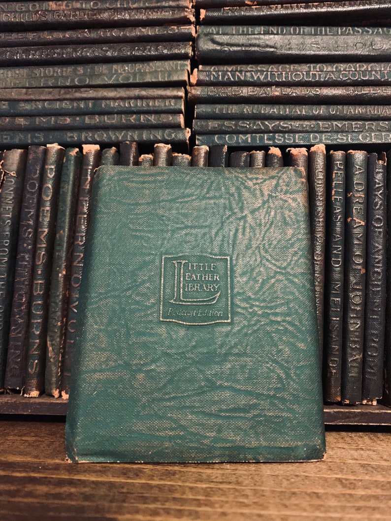 Little Leather Library 1920's Books Miniature Antique | Etsy