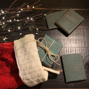 Little Leather Library 1920's Books Miniature Small Antique Decorative ...