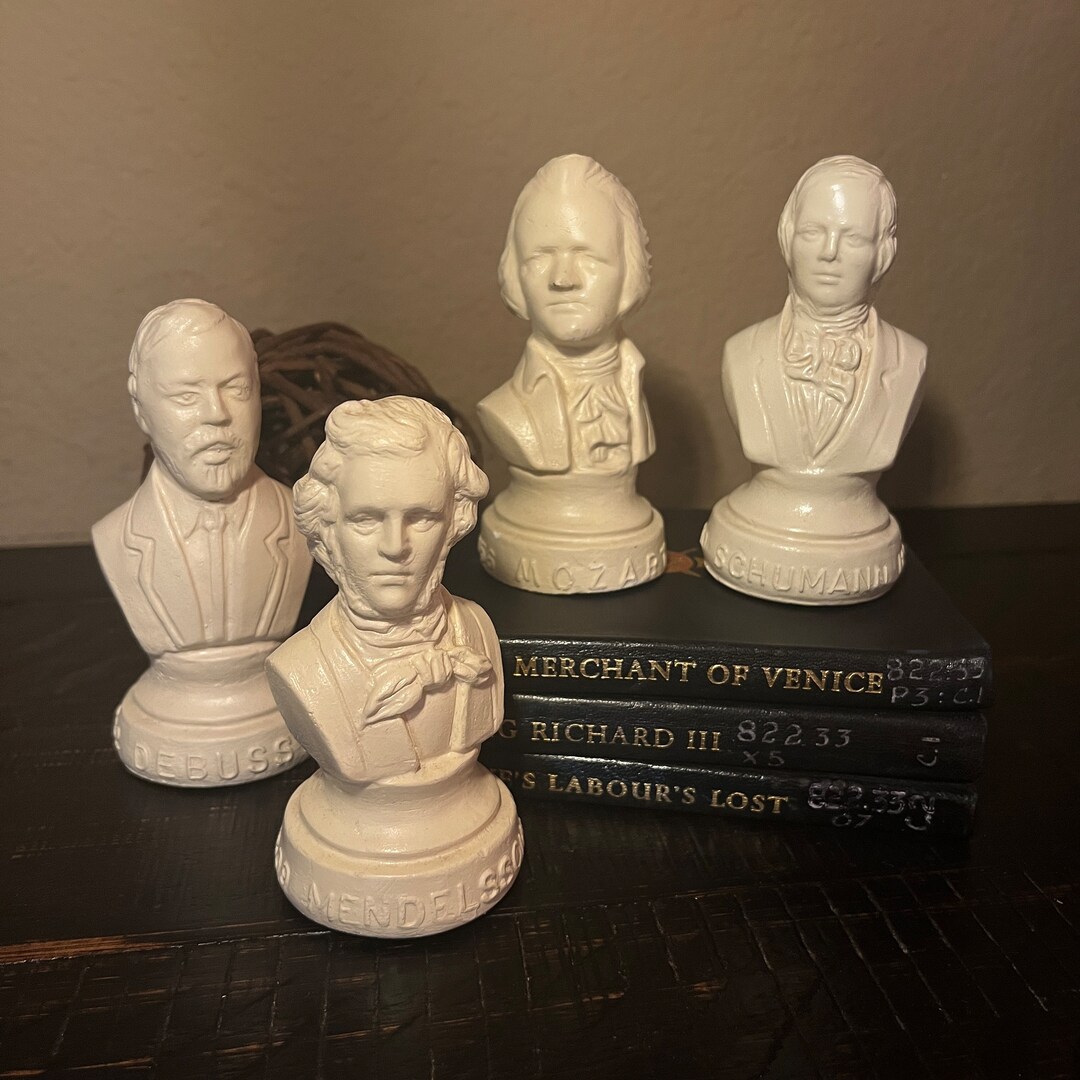 Music Composer Busts Mini Vintage Classical Music Gift Academia Decor ...