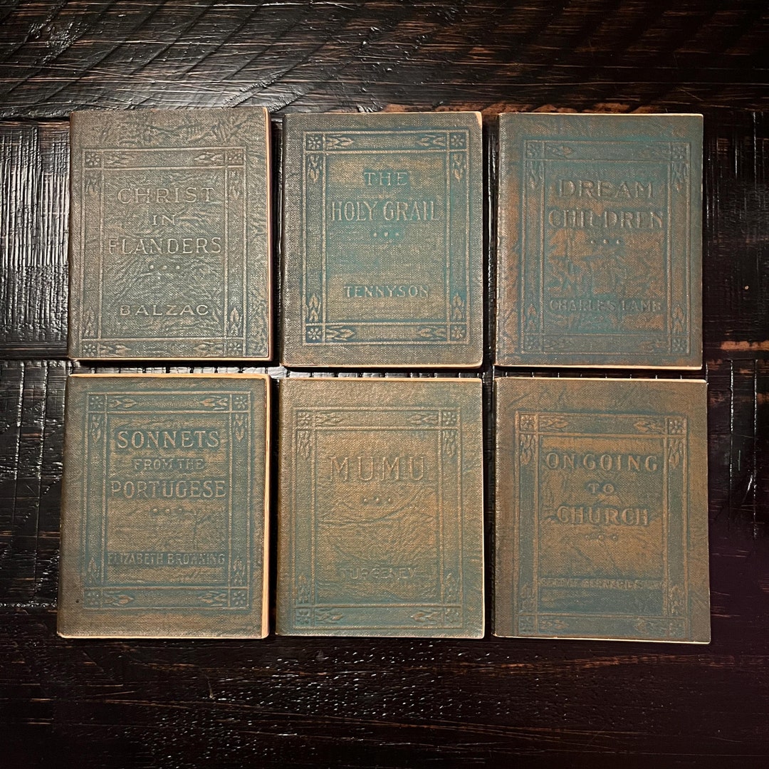 Antique 1920s Miniature Books Little Leather Library Vintage Stories ...
