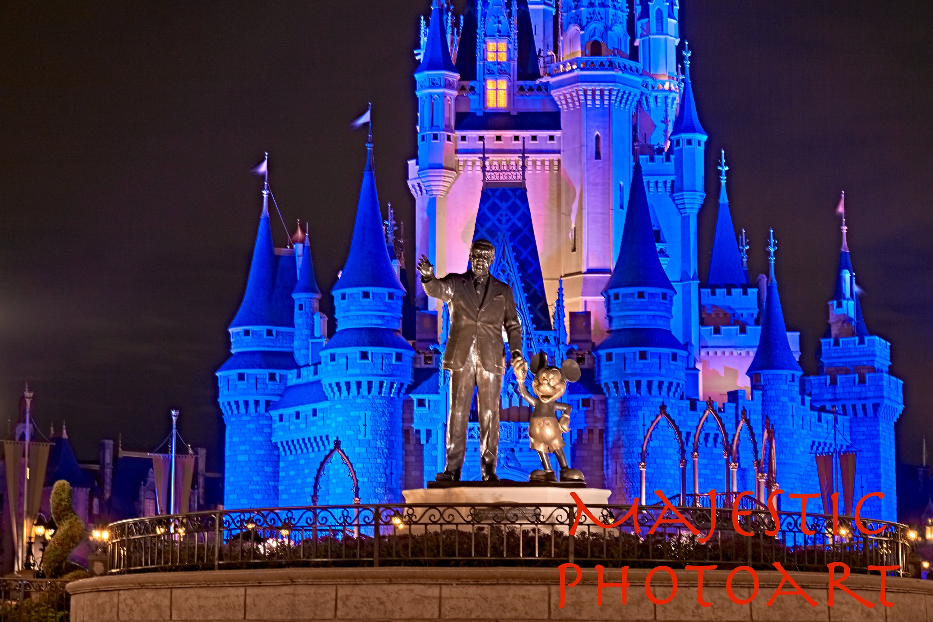 Cinderella Castle Partners Statue-instant Digital Download - Etsy