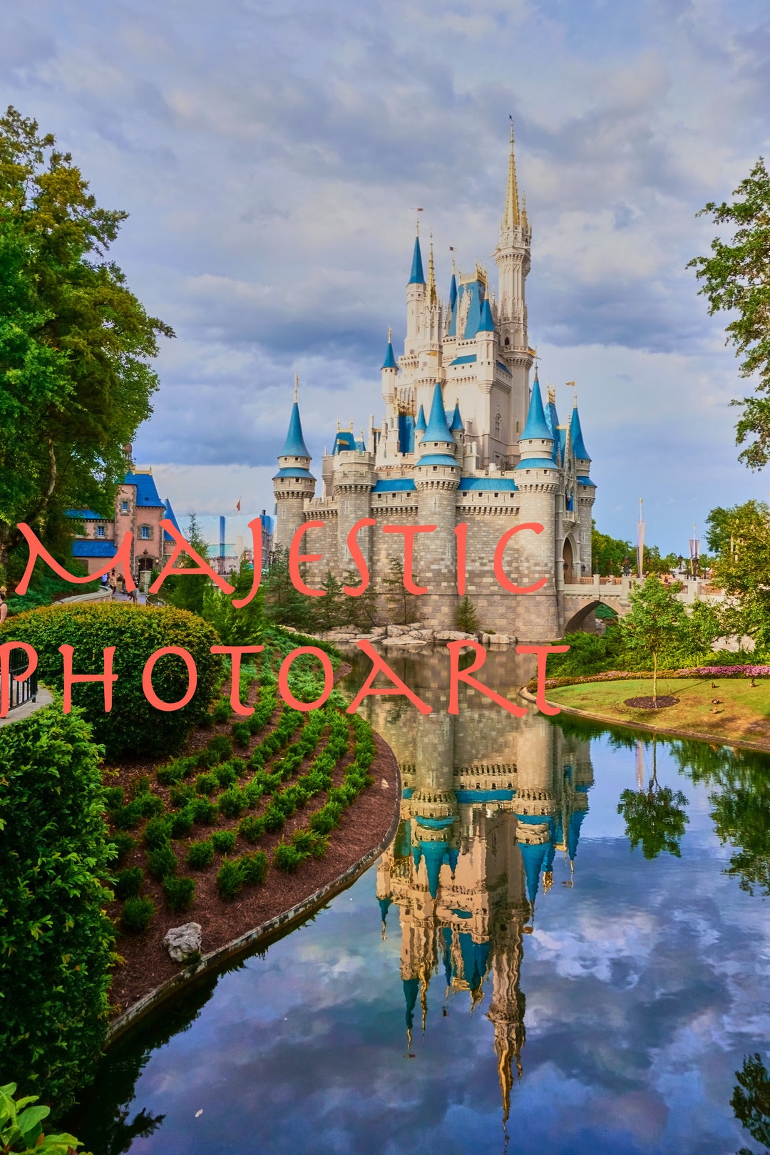Cinderella Castle Reflection Photograph-instant Digital Download - Etsy