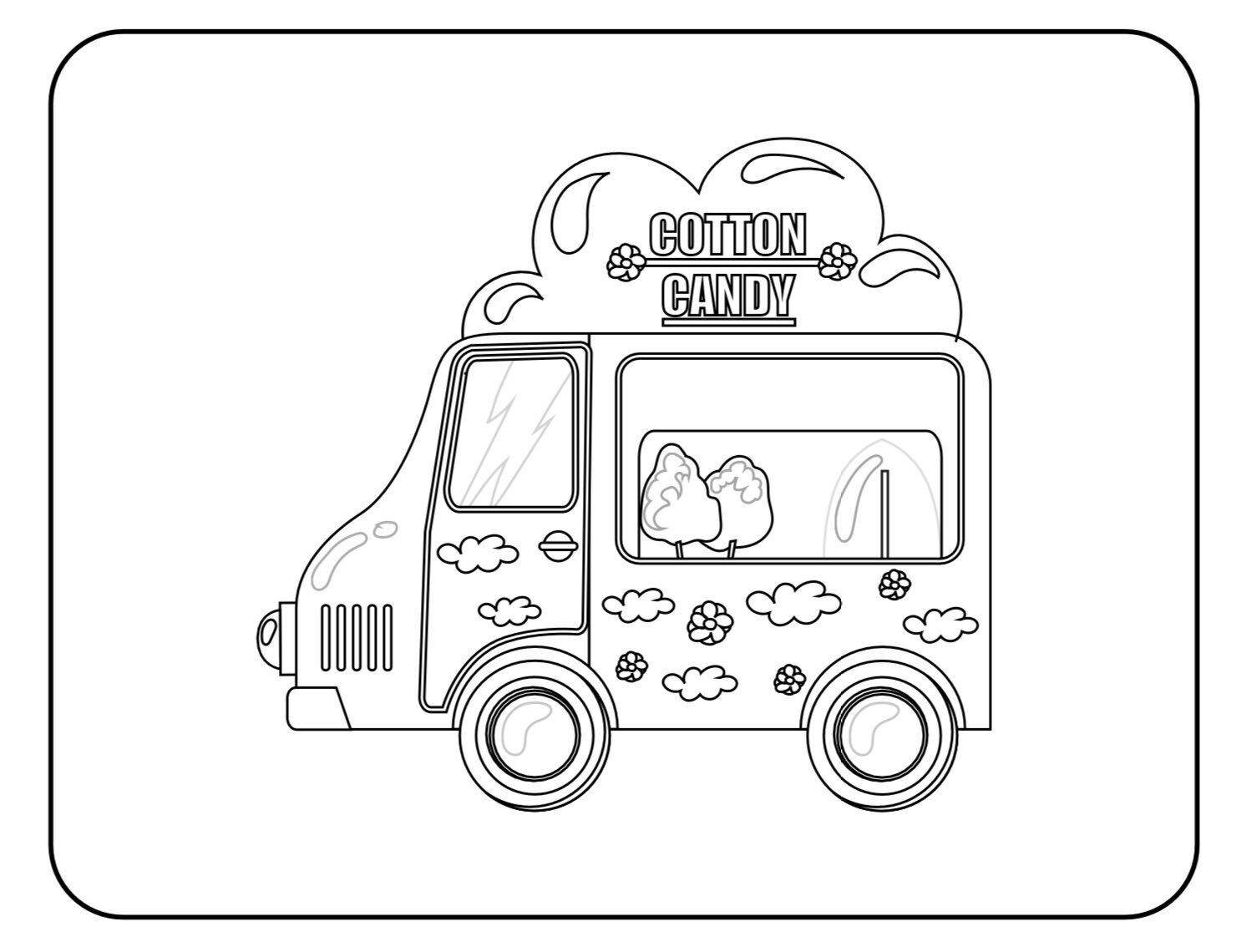 Kids Truck Coloring Book 20 Pages - Etsy