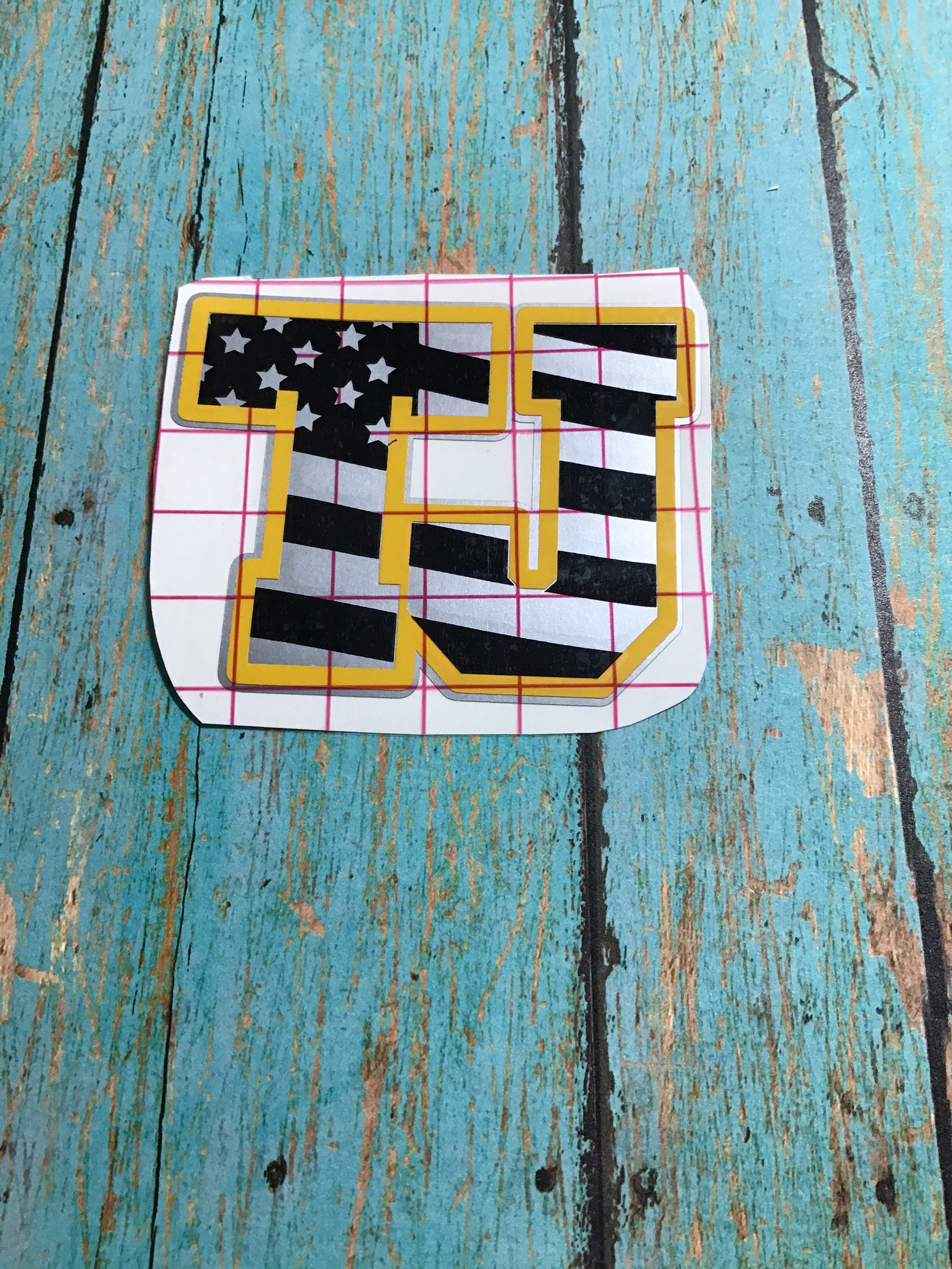 TJ Flag Decal Full Color - Etsy
