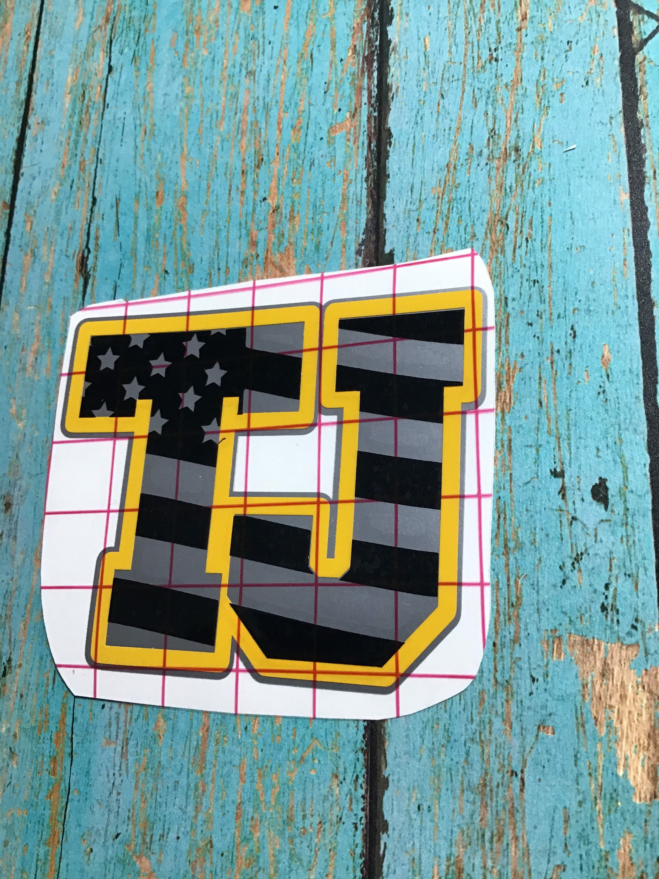 TJ Flag Decal Full Color - Etsy