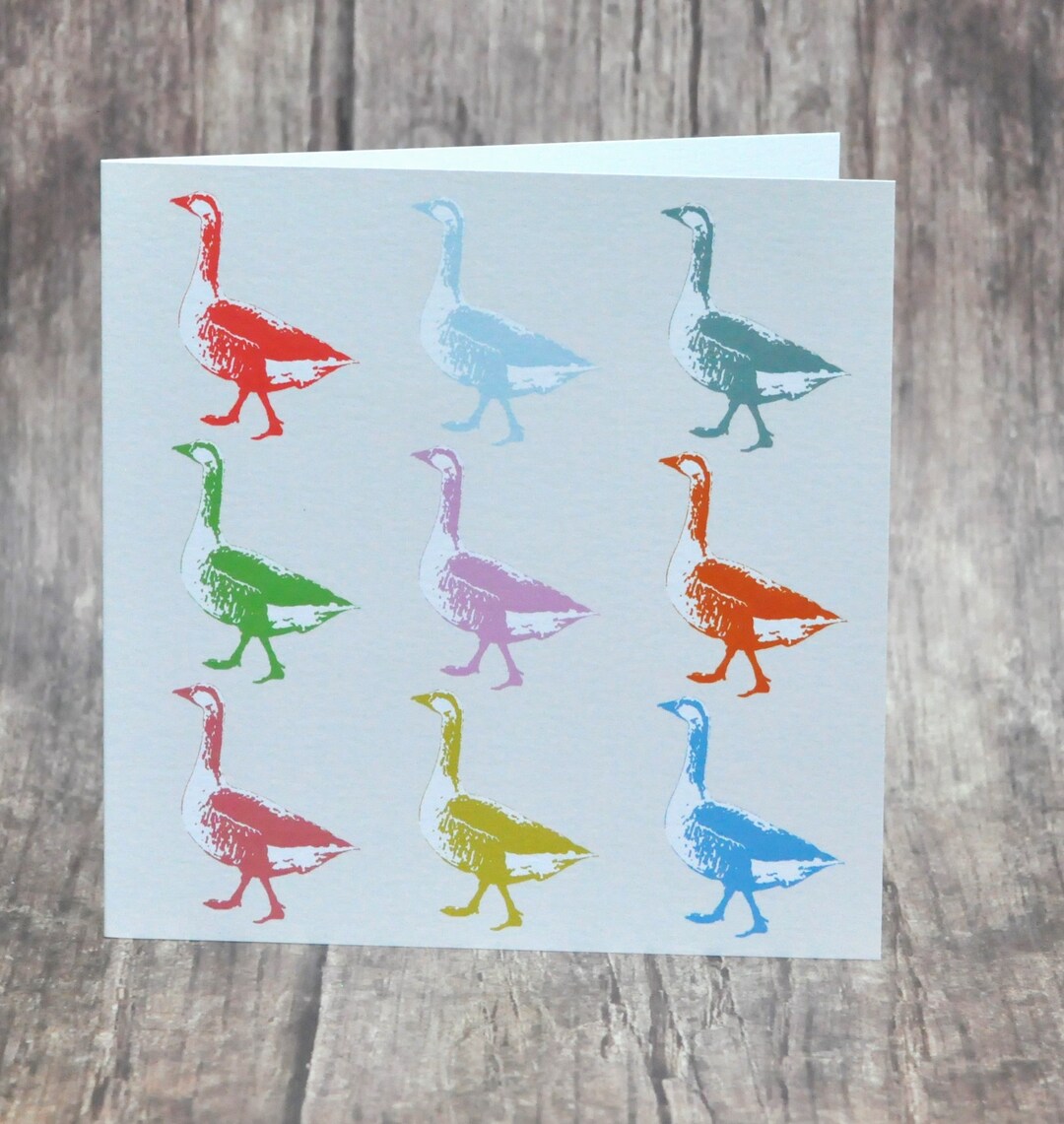 Goose Card, Geese Card, Farm Card, Goose Birthday Card, Chase Me ...