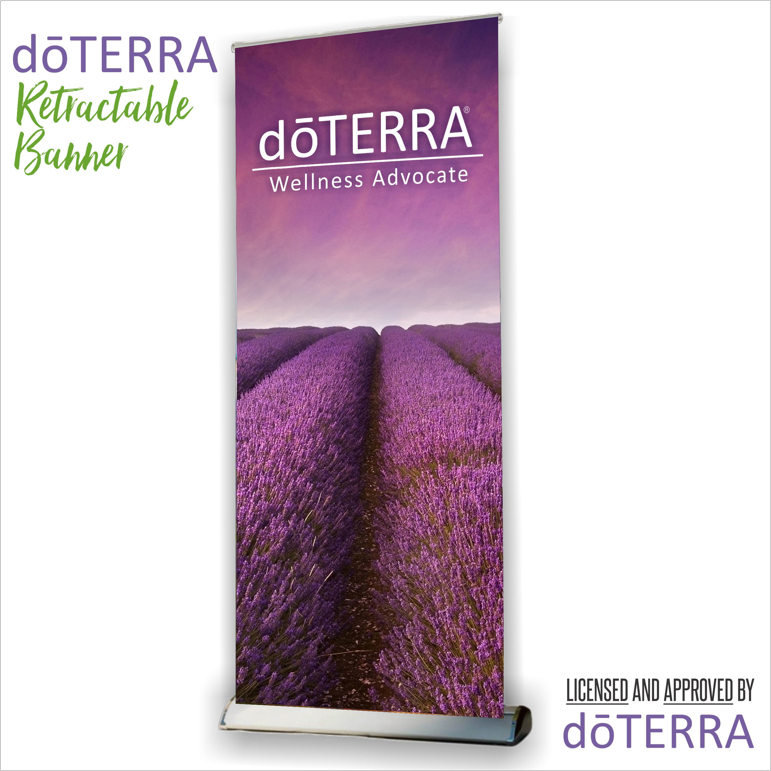 Doterra Full Color Retractable Banner Purple Sky Doterra - Etsy