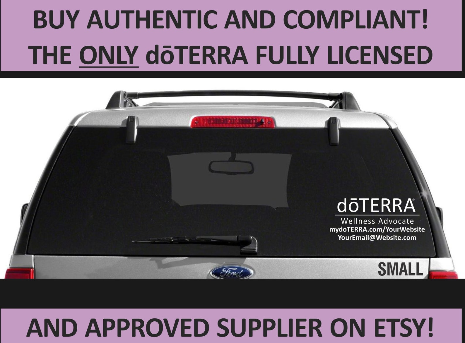 Doterra Custom Vehicle Decal Compact Single Color Doterra - Etsy