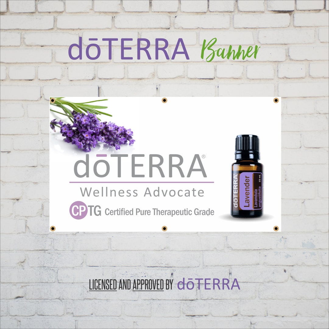 Doterra Full Color Banner Lavender Bottle Multiple Size - Etsy