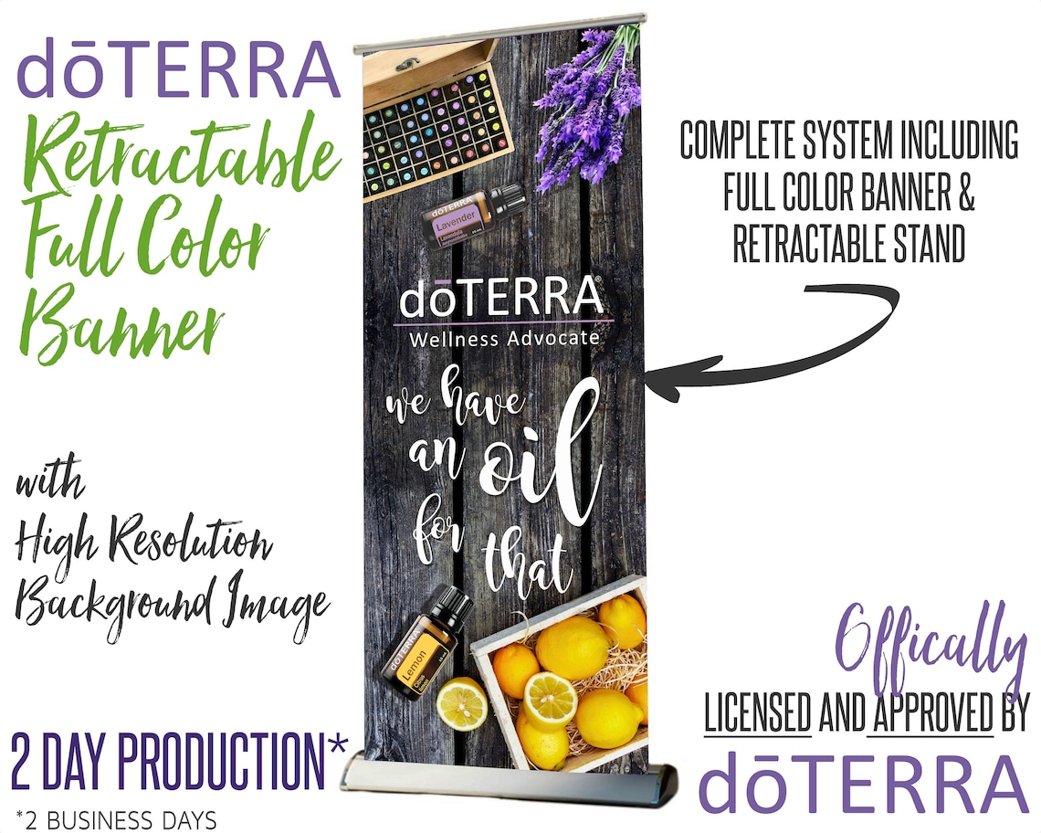 DoTERRA Full Color Retractable Banner doTERRA Licensed and | Etsy