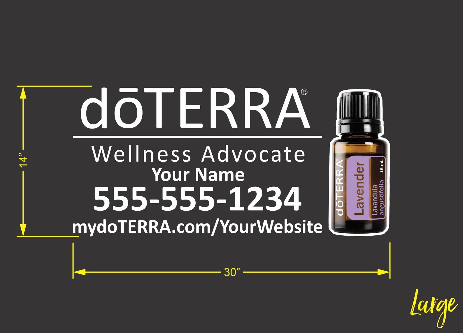 Doterra Custom Vehicle Decal With Bottle Image Doterra - Etsy