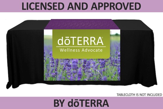 Doterra Table Runner With Lavender Field Image | Etsy