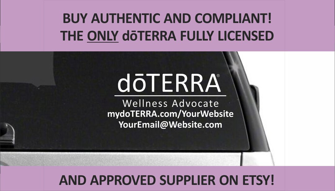 Doterra Custom Vehicle Decal Compact Single Color Doterra - Etsy