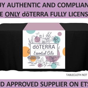 Doterra Table Runner With Whimsical Hand-drawn Image - Etsy