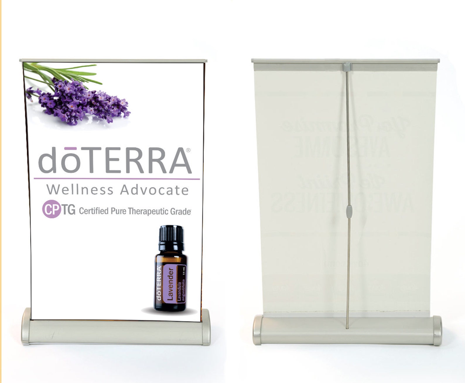 Doterra Full Color Retractable Tabletop Banner Lavender - Etsy