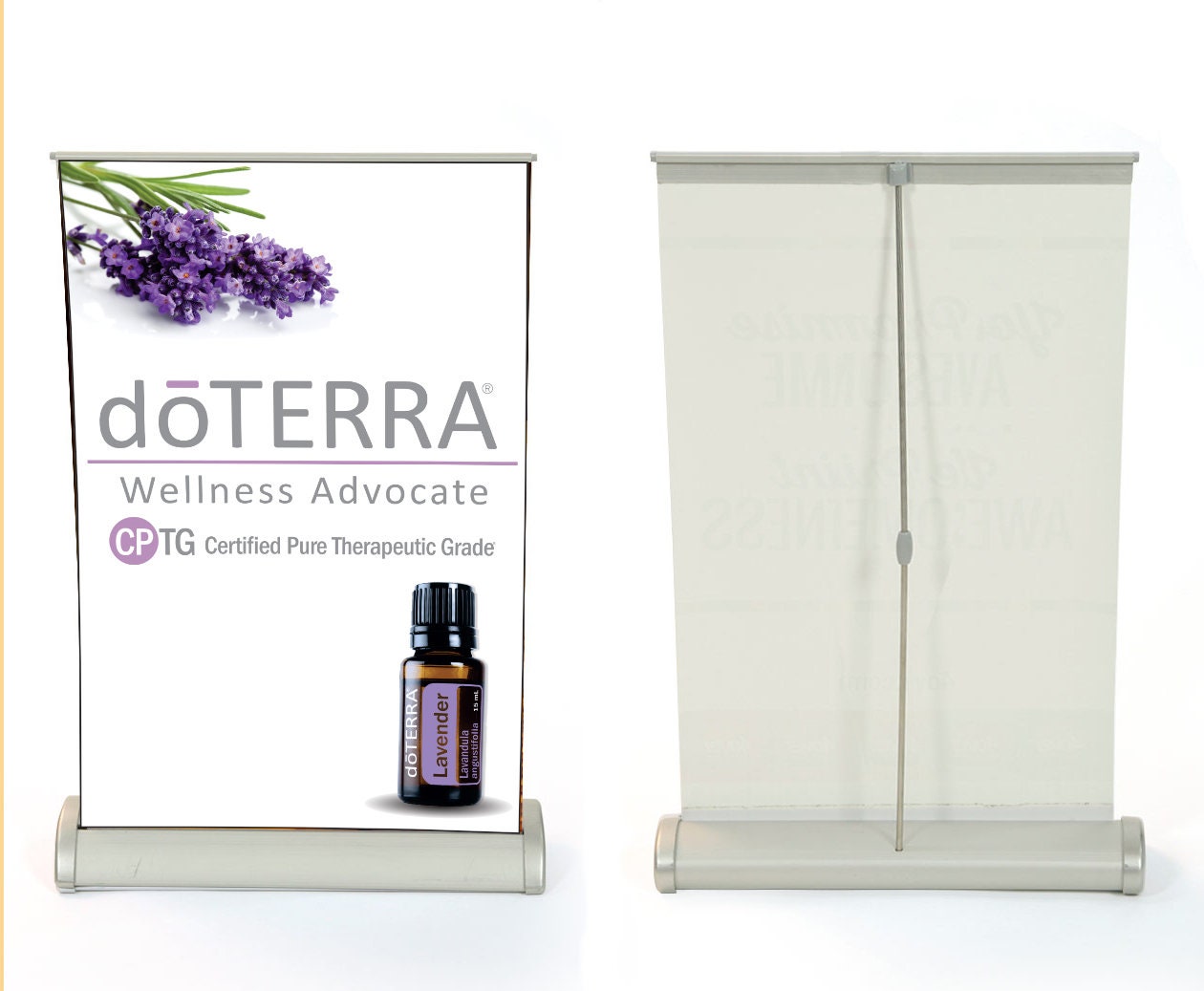 Doterra Full Color Retractable Tabletop Banner Lavender - Etsy