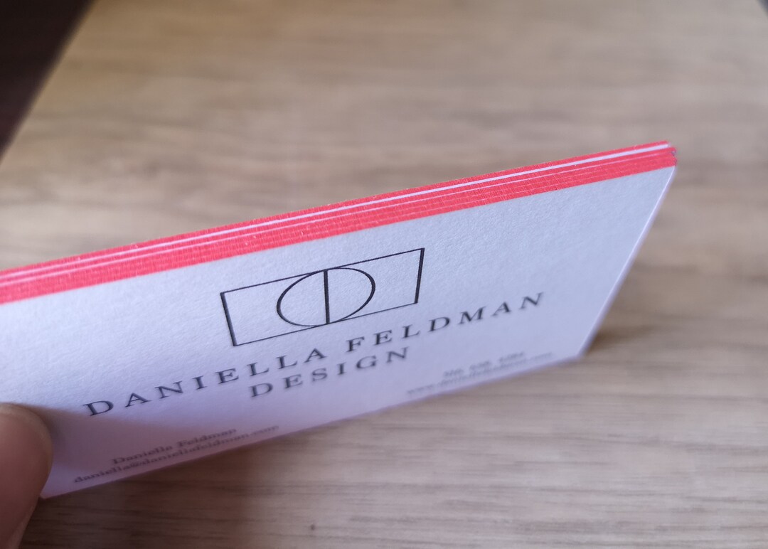 Luxury Business Cards Color Edge Card Gold Foil Printing - Etsy