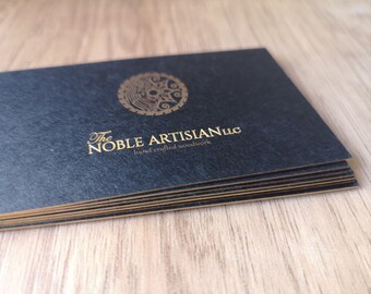 Gold Foil Edge Business Card - Etsy