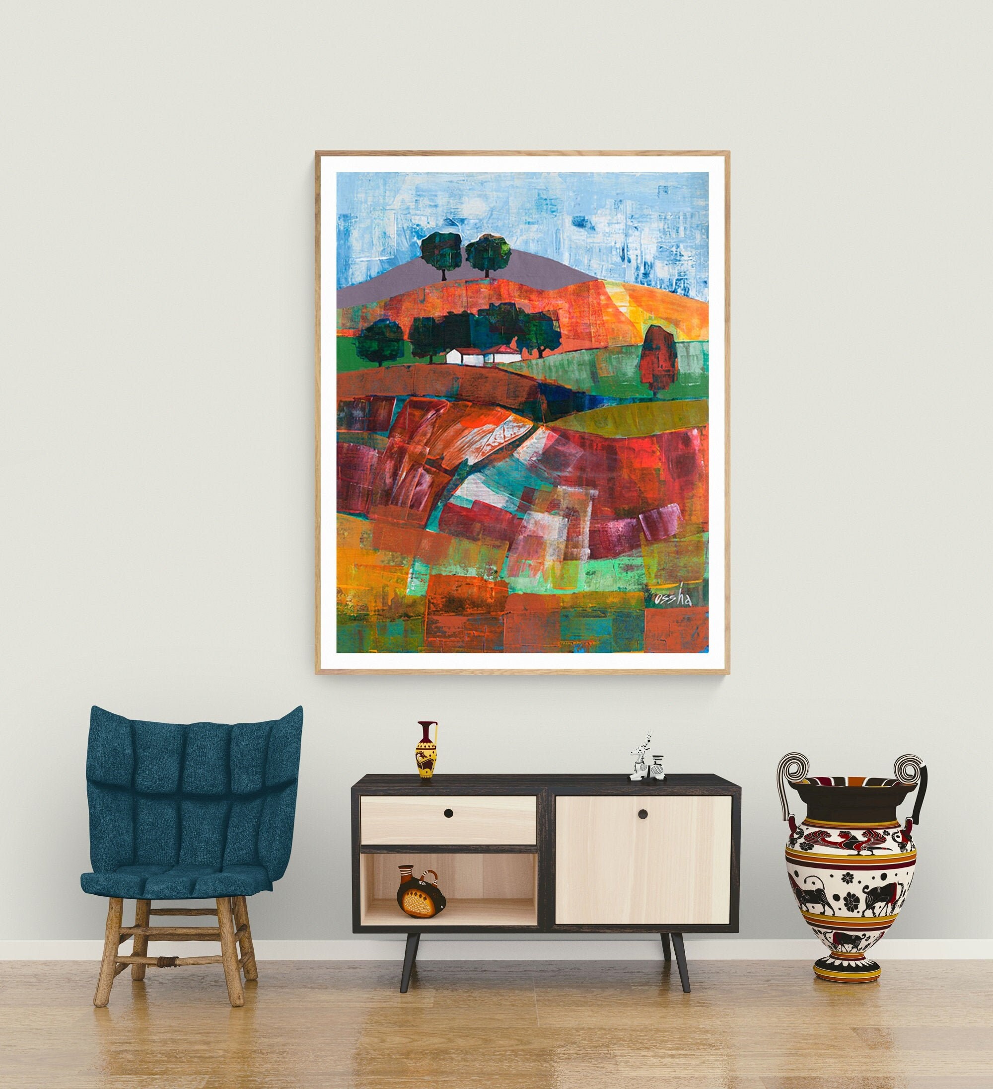 Vertical Israeli Golan Landscape Wall Art Print of Original - Etsy