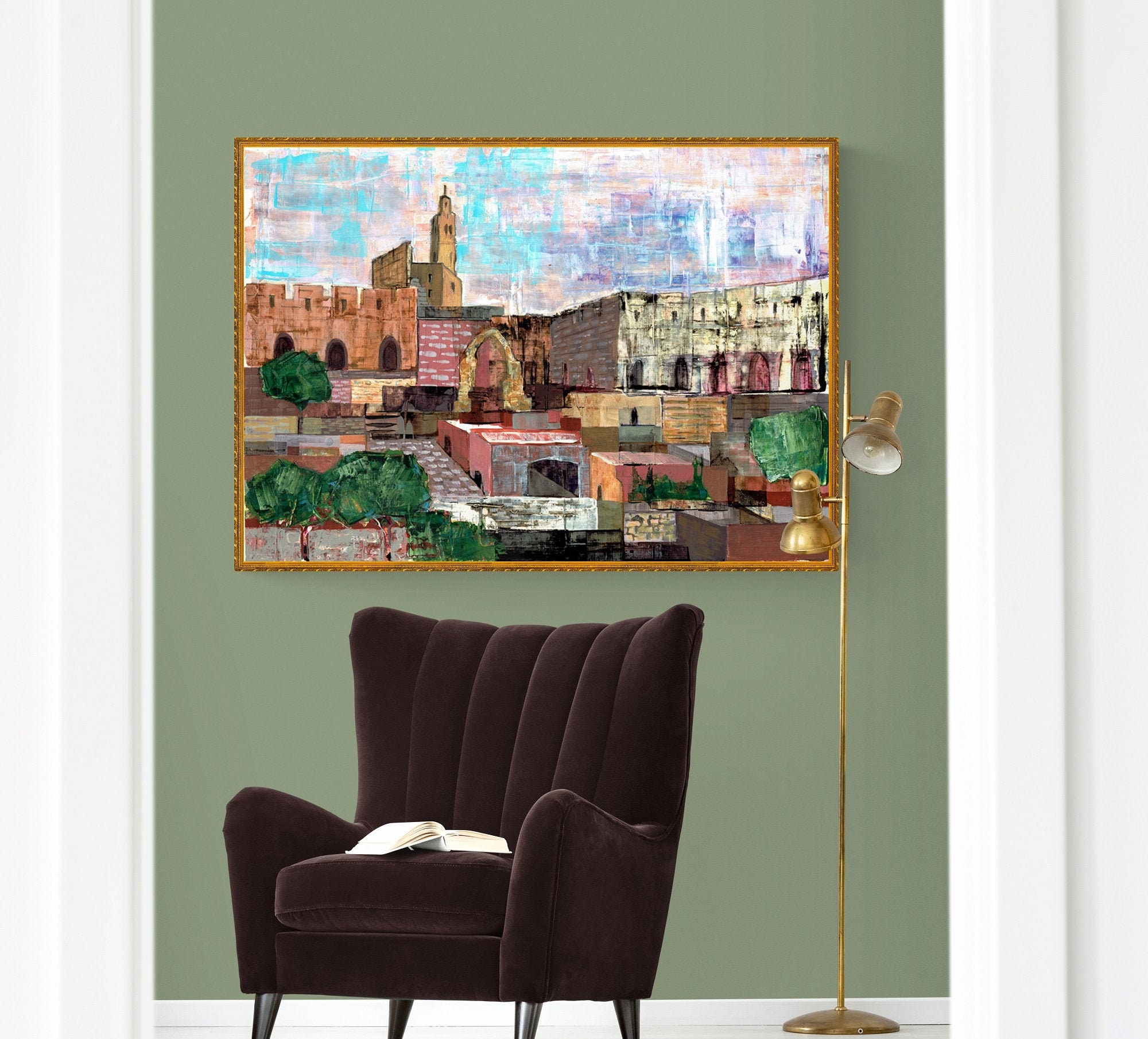 Jerusalem Old City Wall Art Print Print of an Israeli | Etsy