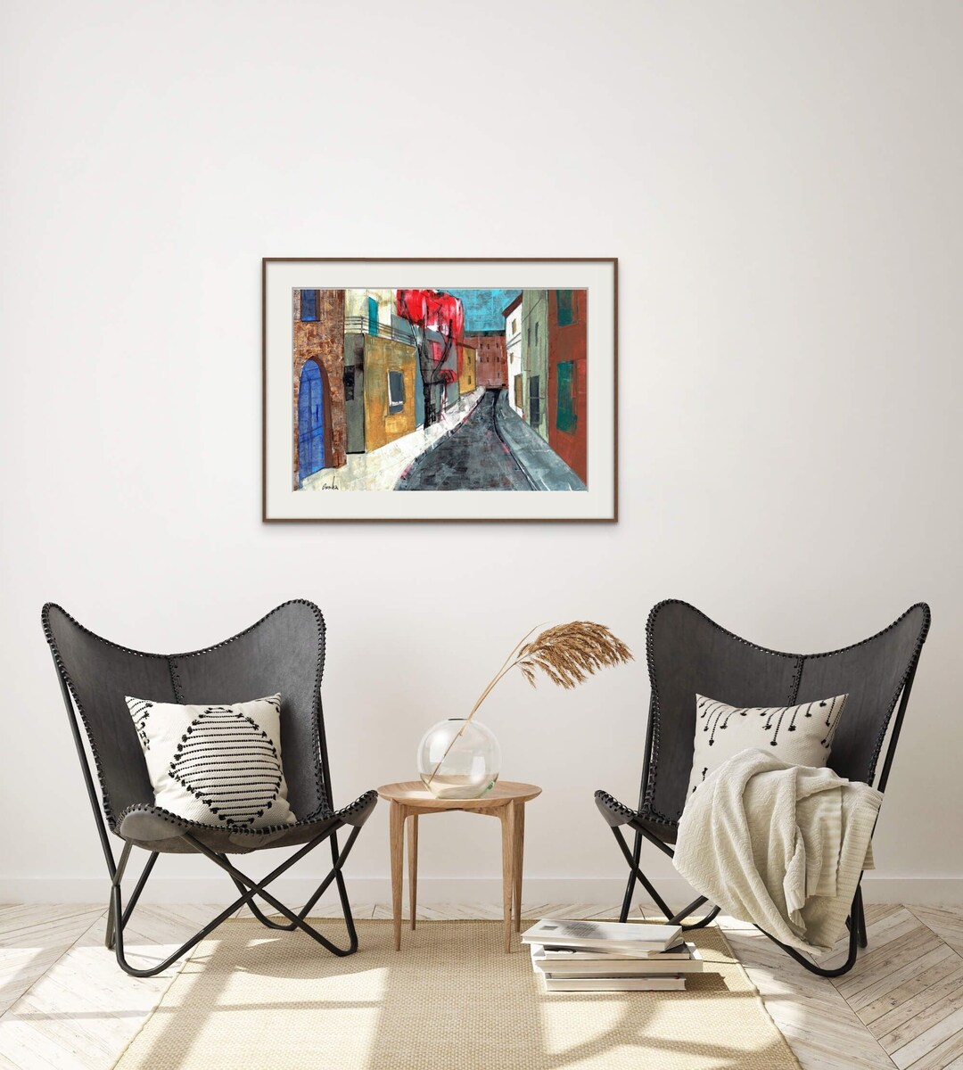 Old Street Wall Art Painting Urban Prints Contemporary Art - Etsy
