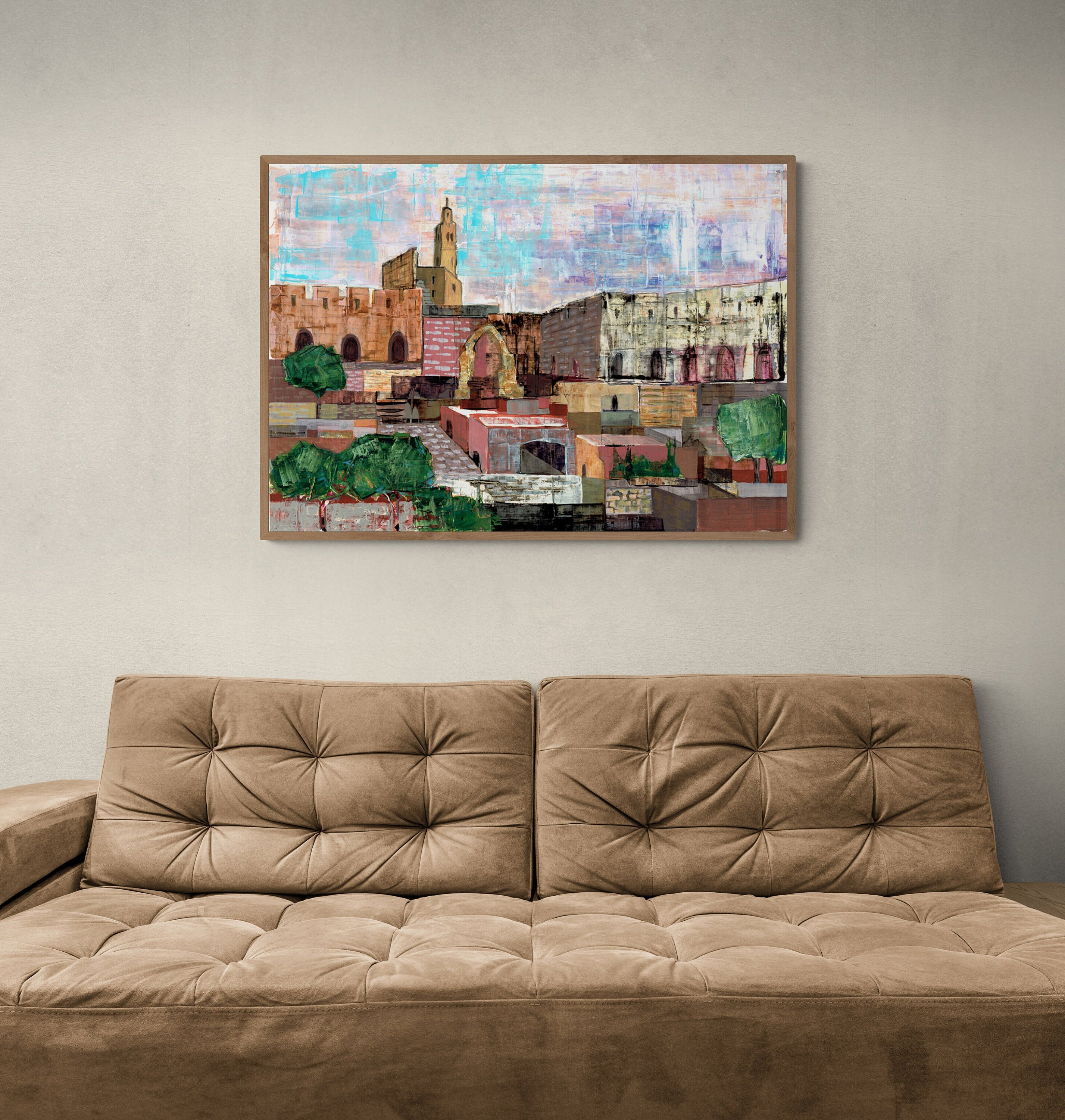 Jerusalem Old City Wall Art Print Print of an Israeli | Etsy